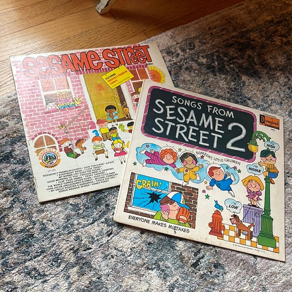 Other | Vintage 1972 Sesame Street 12 Disneyland Records | Poshmark